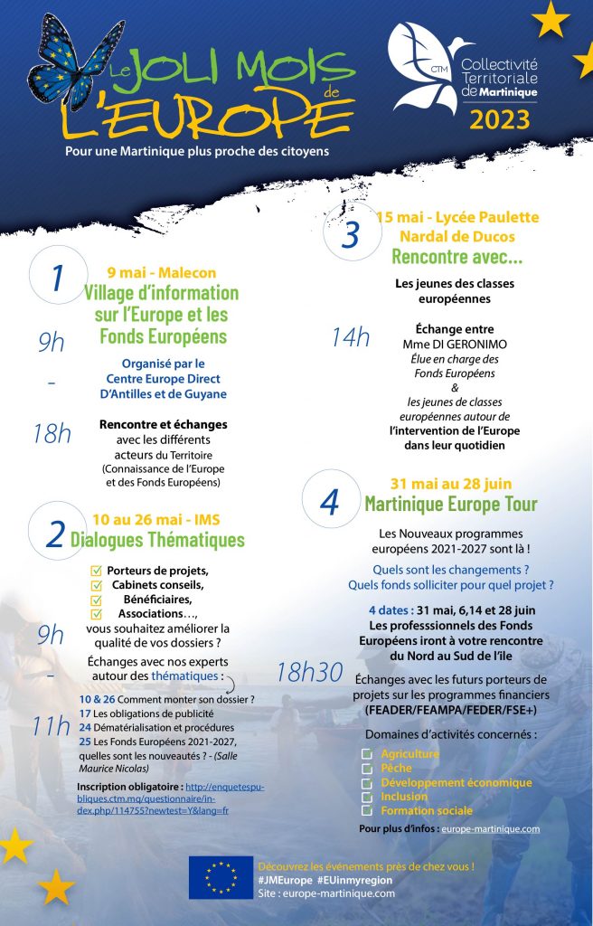 Mai 2023: Célébrons le Joli Mois de l'Europe - Europe Martinique